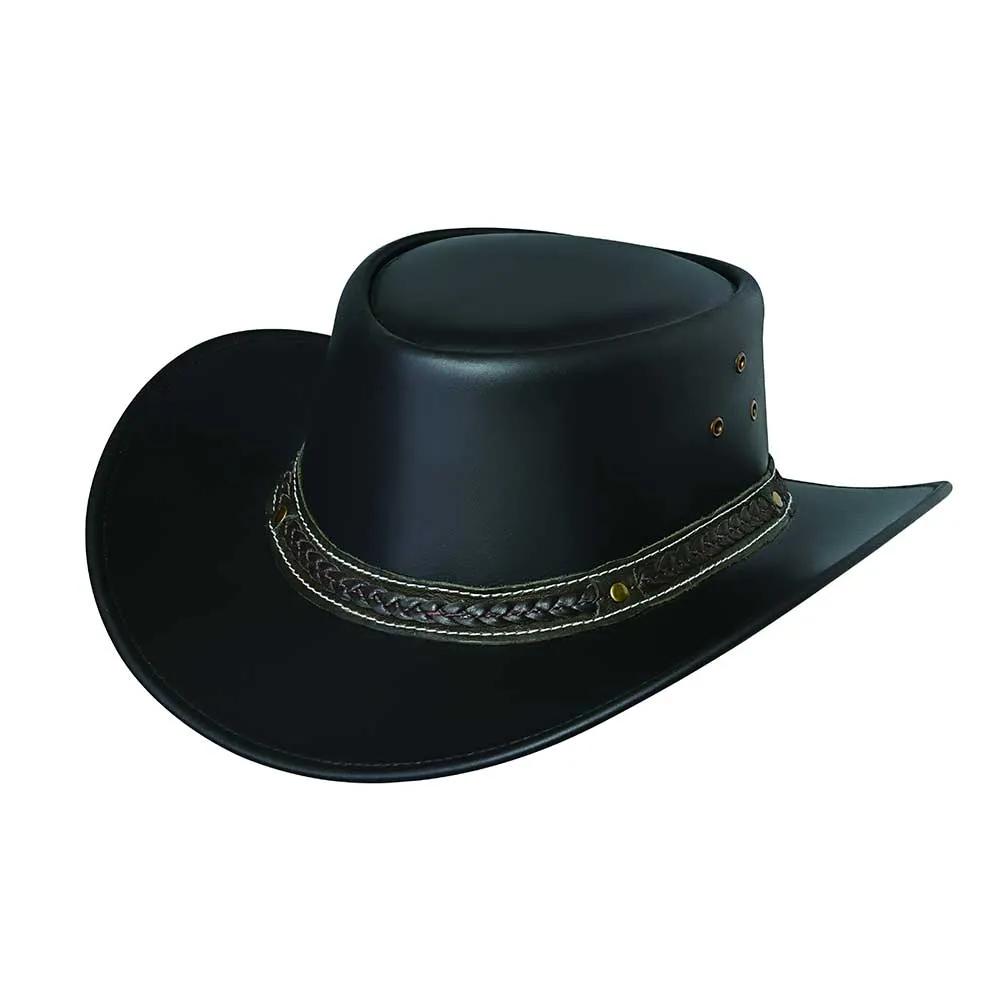 Outlands - Premium Leather Cowboy Hat– Unik Just for Bikers